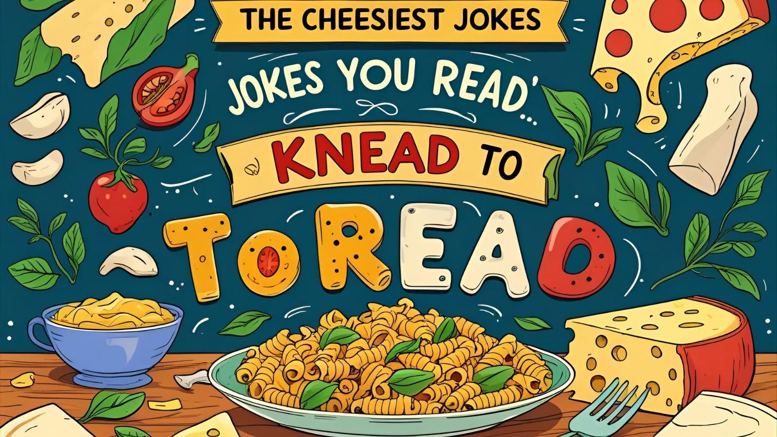 860+Pasta Puns: The Cheesiest Jokes You Knead to Read 🍝